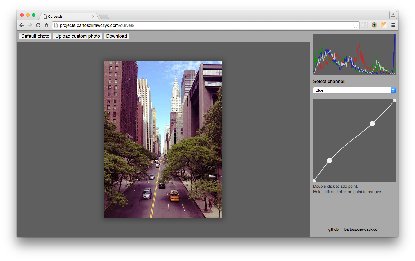 GitHub - JungSengwook/color-curve: Photoshop-like color curves in ...
